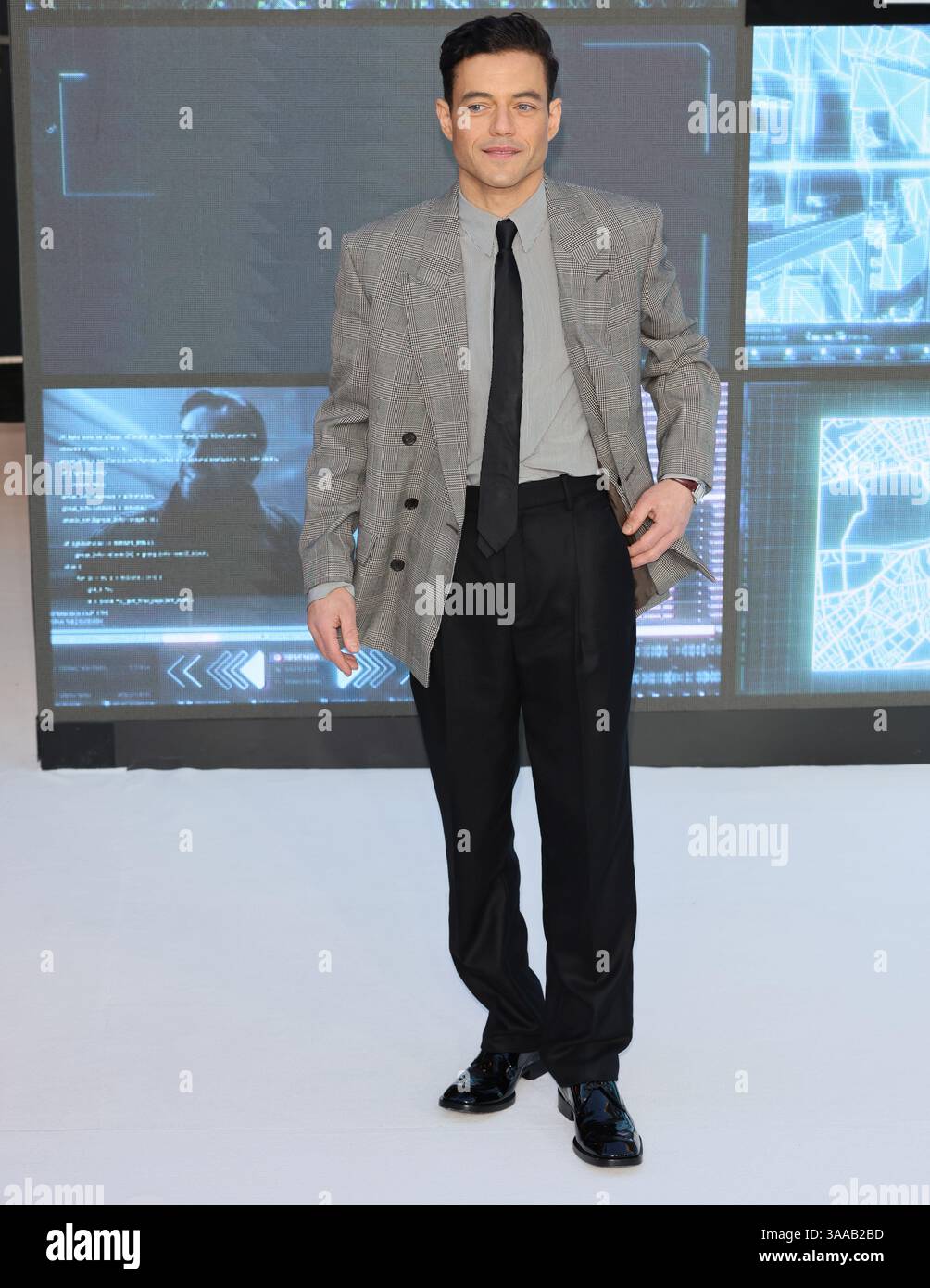 LONDON, ENGLAND: 31st March 2025: Rami Malek attended The Amateur (2025 film) European Premiere ...