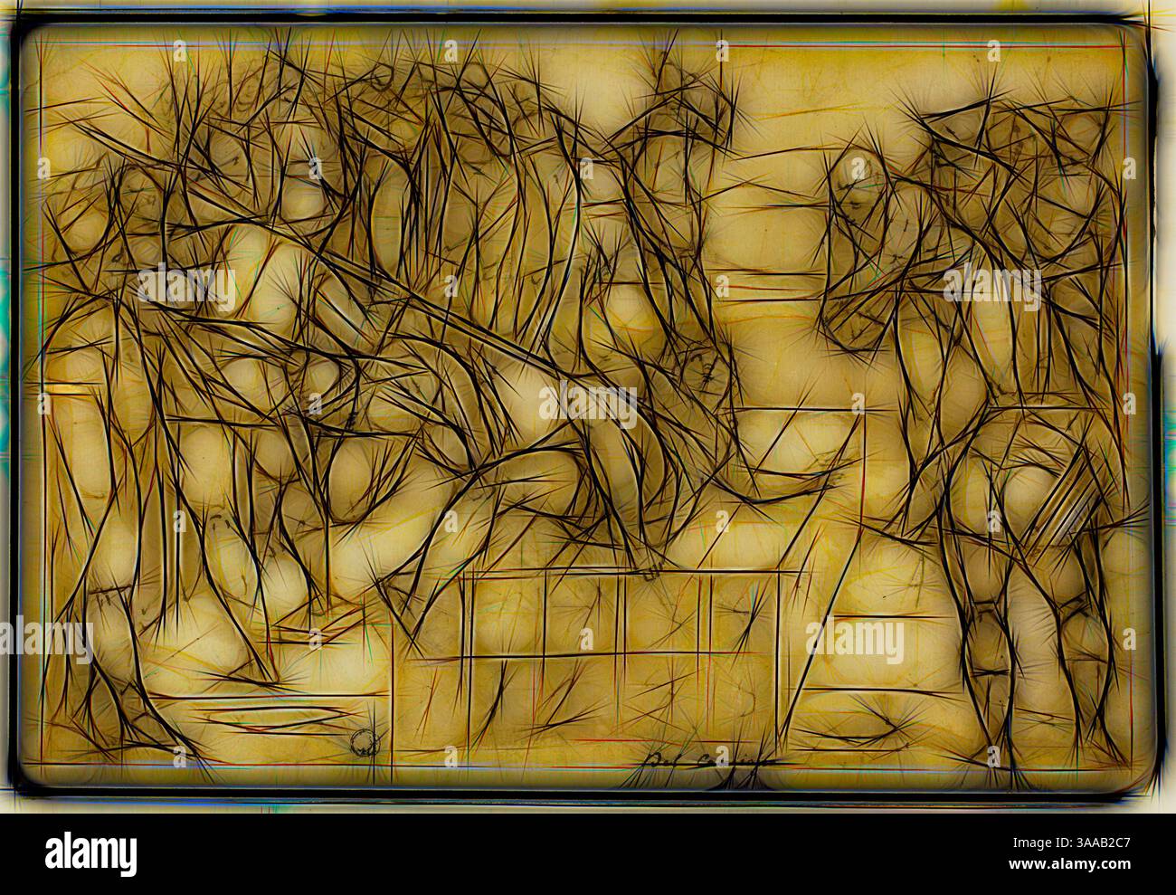 Group of stylized figures surrounds hi-res stock photography and images ...