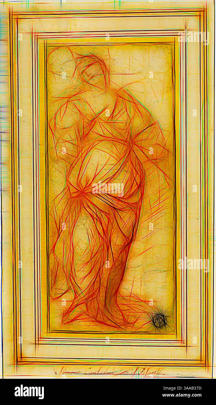 Stylized depiction of two intertwined figures hi-res stock photography ...