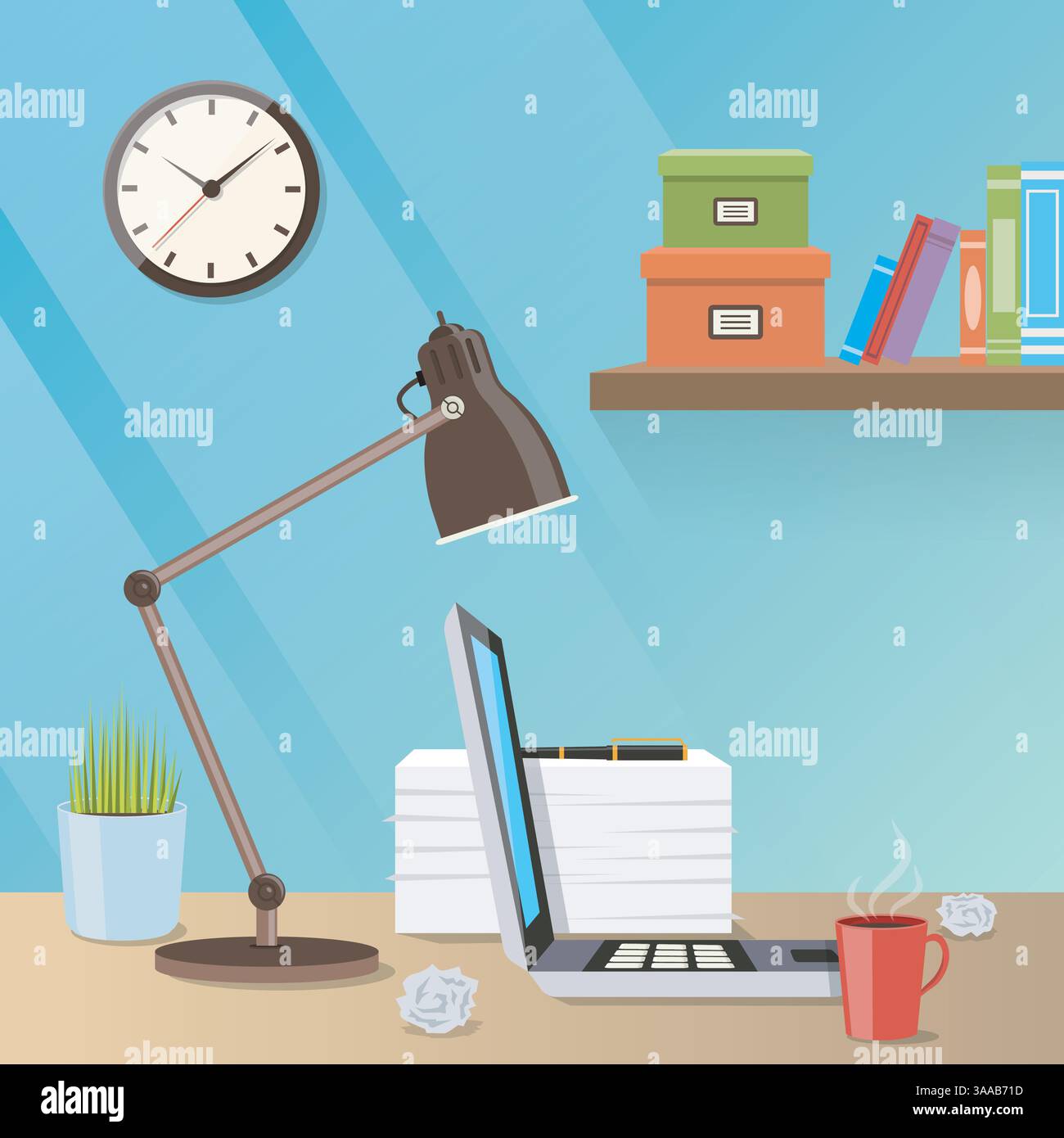 Coffee work flow Stock Vector Images - Alamy