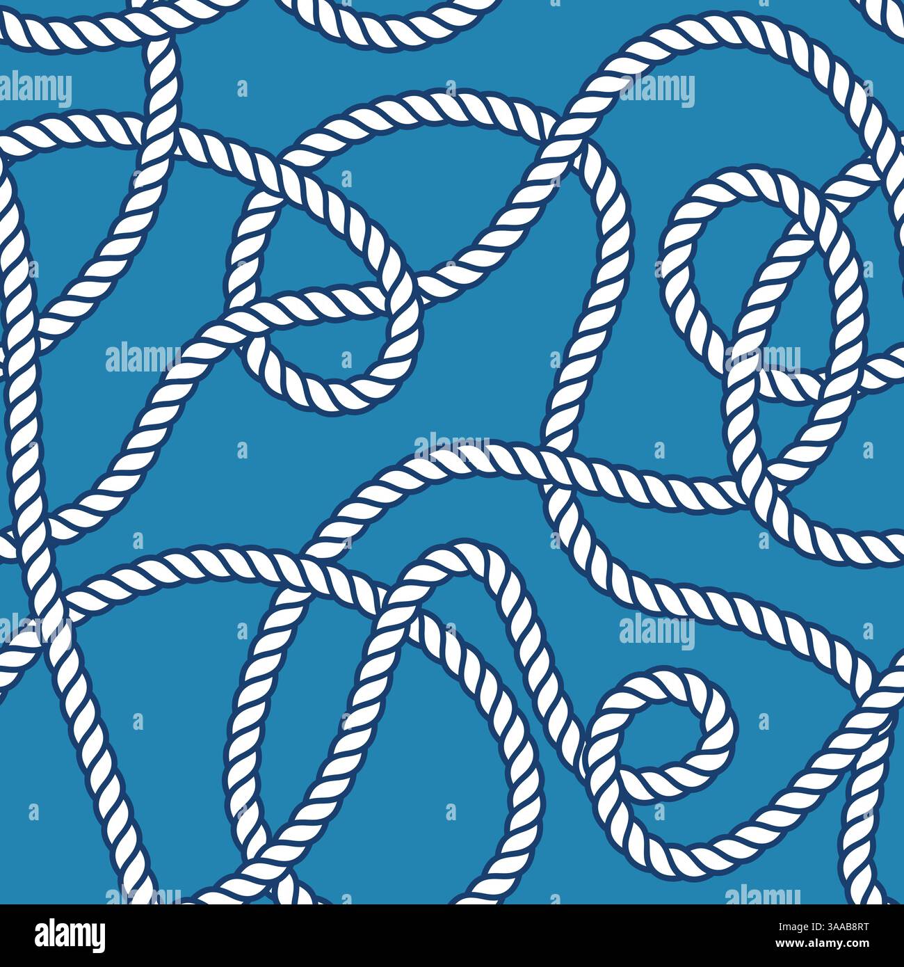 Marine rope and knots seamless vector pattern Stock Vector Image & Art ...