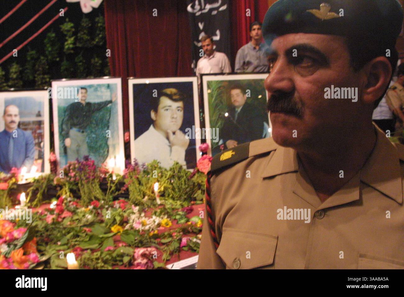 Sep 13, 2006; IRAQ; Memorial for the fallen. The Kurds control a semi ...