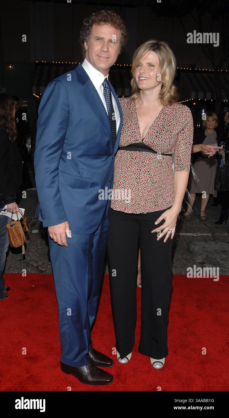 Oct 30, 2006; Westwood, California, USA; Actor WILL FERRELL & WIFE at ...