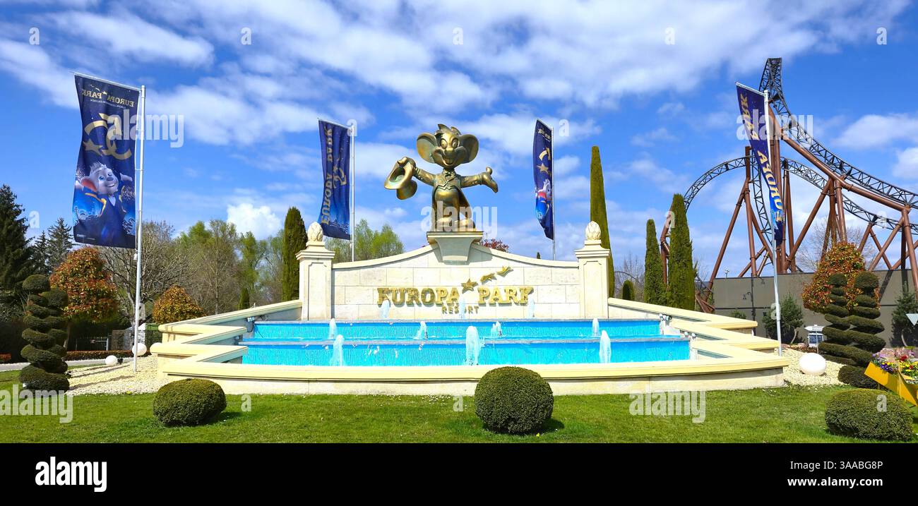 Rust, Germany - March 31, 2025: Europa-Park Resort has significantly ...