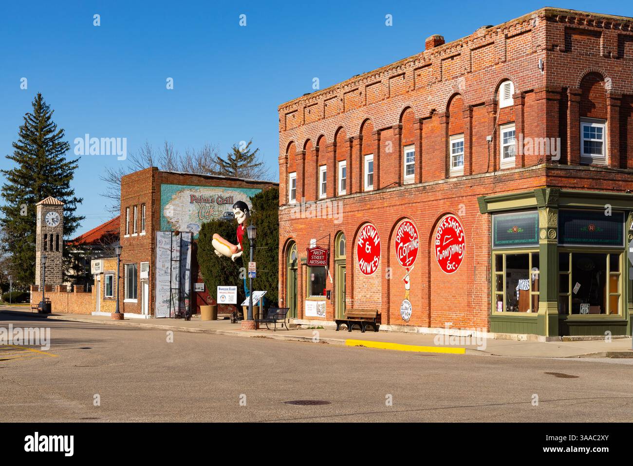 Atlanta, Illinois - United States - March 22nd, 2025: Downtown ...