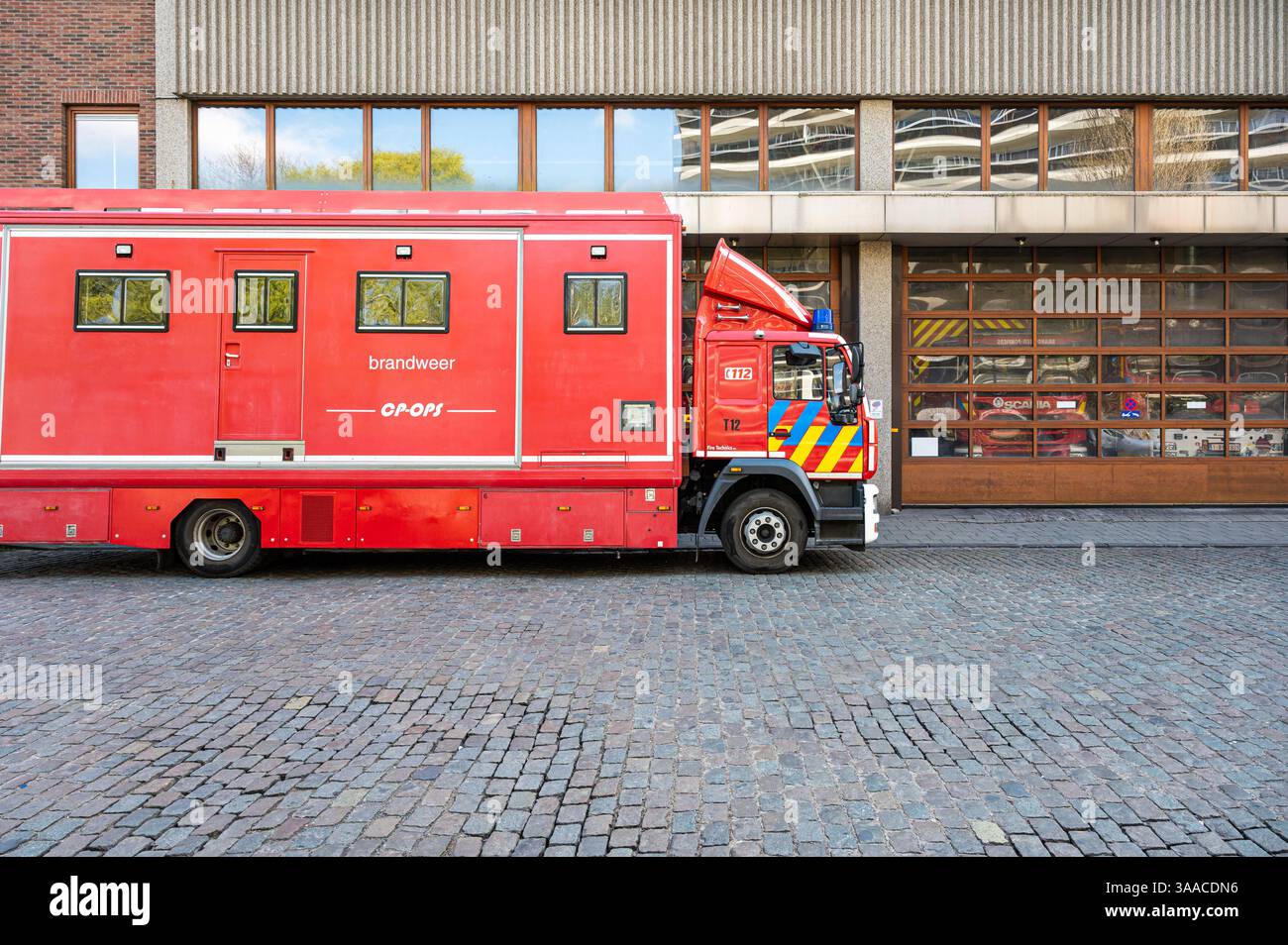 National strike actions at the firefighters headquarters, Avenue des hÃ ...