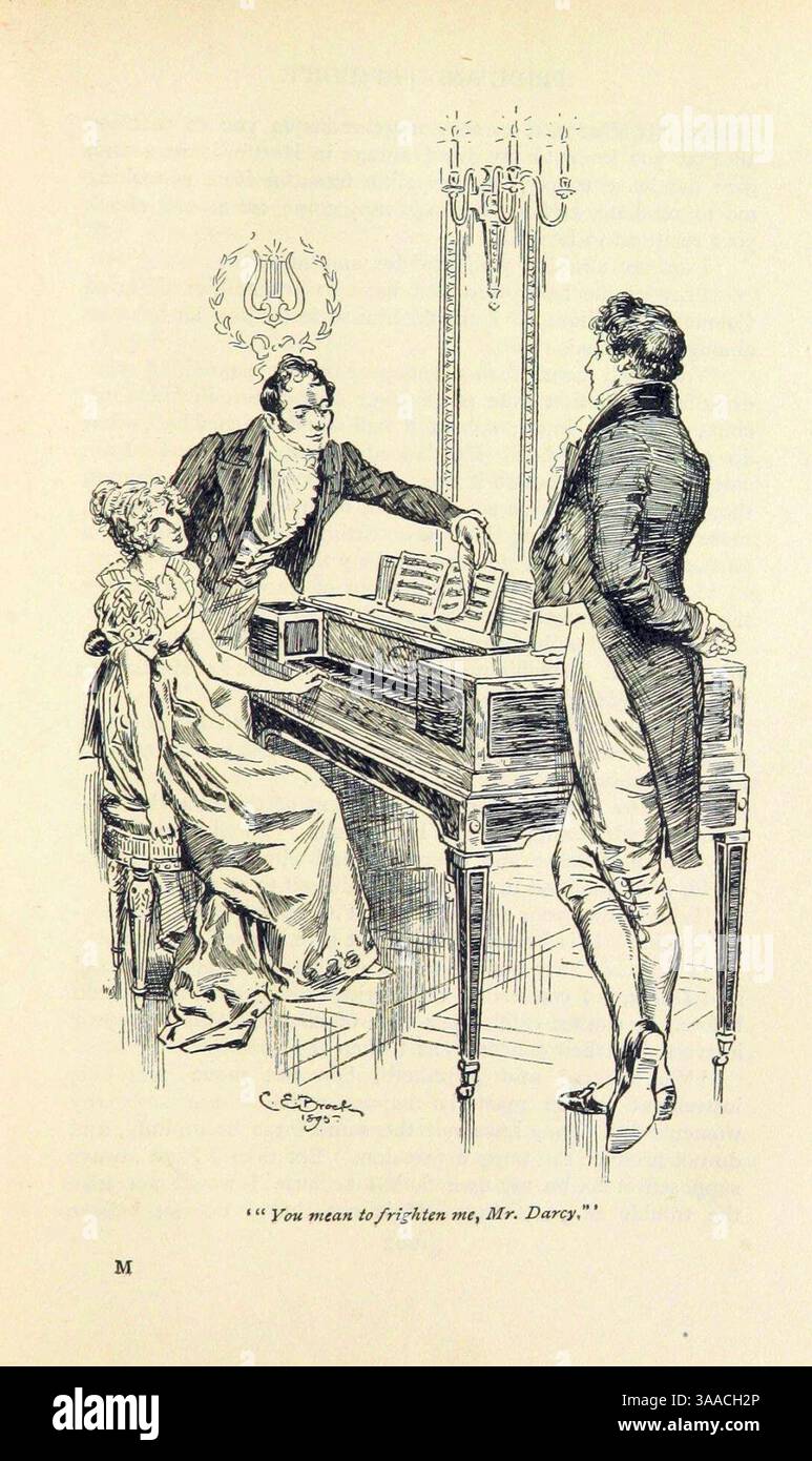 Illustration by C E Brock for Pride and Prejudice - You mean to ...