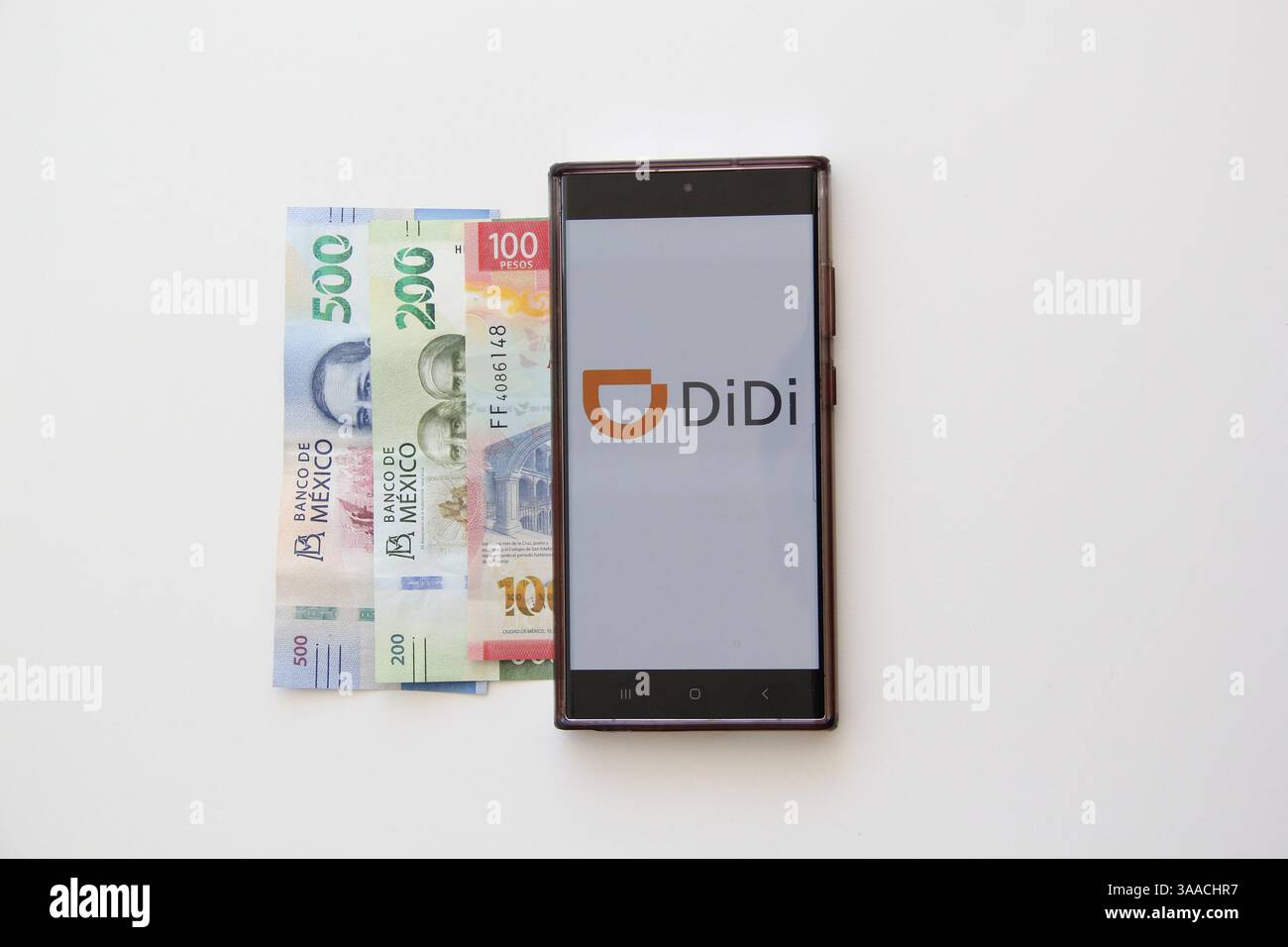 Mexico City, Mexico - Feb 22, 2025: The DiDi app is a smart mobility ...