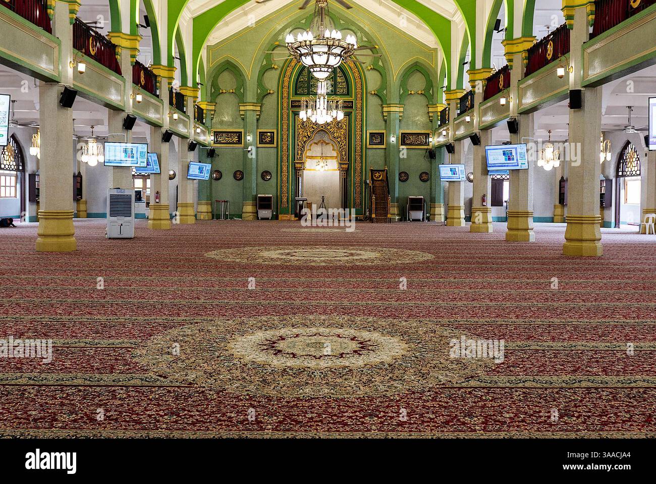 Eid al-Fitr in Singapore A general view of the empty main prayer hall ...