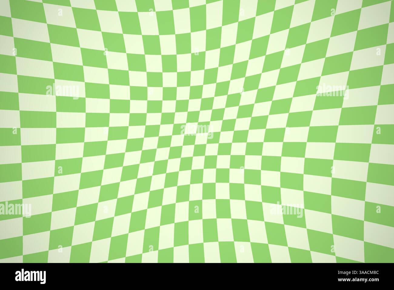 Vector retro background in groovy style. Vintage groovy green chess ...