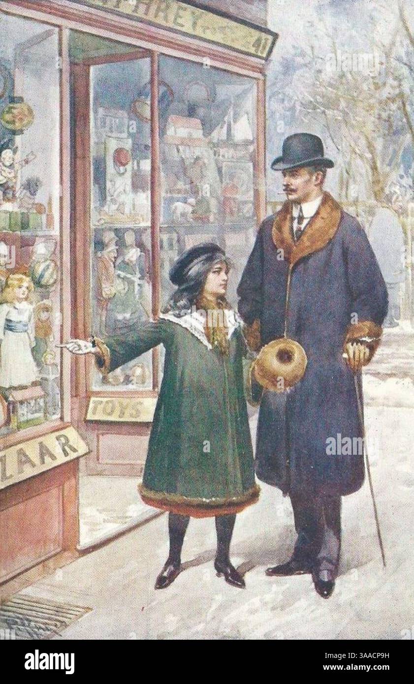 Illustration of Sara Crewe (left) and Ralph Crewe (right) in A Little ...