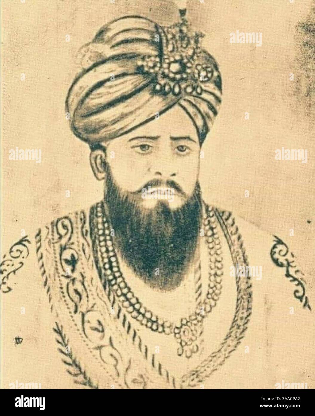 Illustration of Nawab Sher Muhammad Khan Bahadur of Malerkotla State (b ...