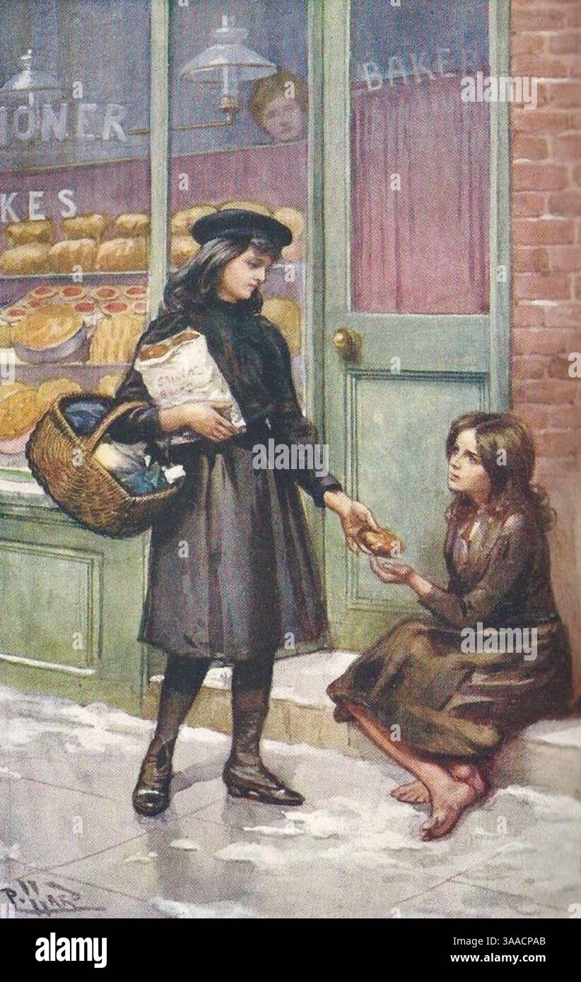 Illustration of Sara Crewe (left) and Anne (right) in A Little Princess ...