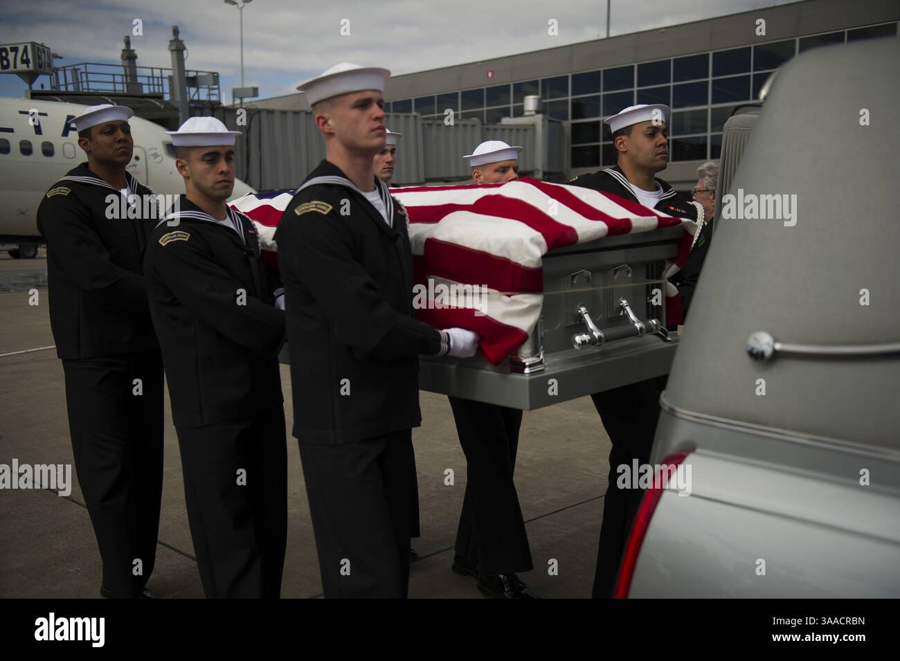 March 7, 2013 - Dulles, VA, United States - Members of the US Navy ...