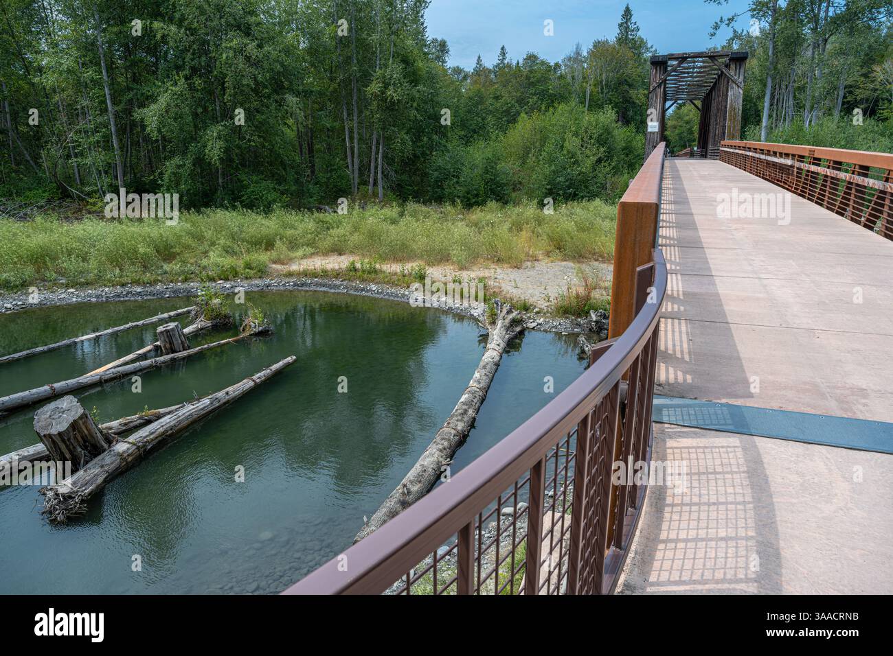 Railroad Bridge Park in Sequim, WA Stock Photo - Alamy
