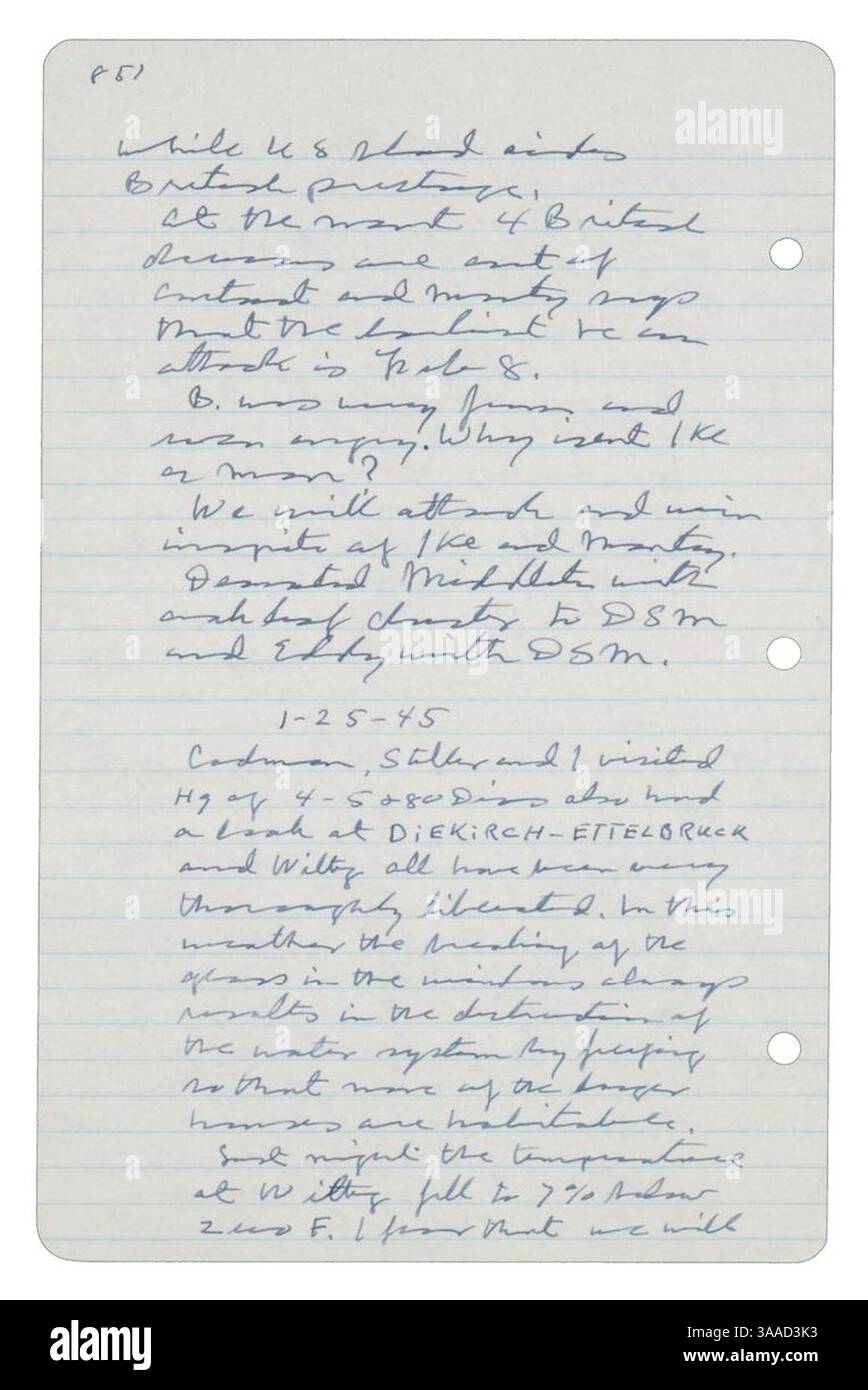 Image 140 of George S. Patton Papers, Diaries, 1910-1945, Original ...