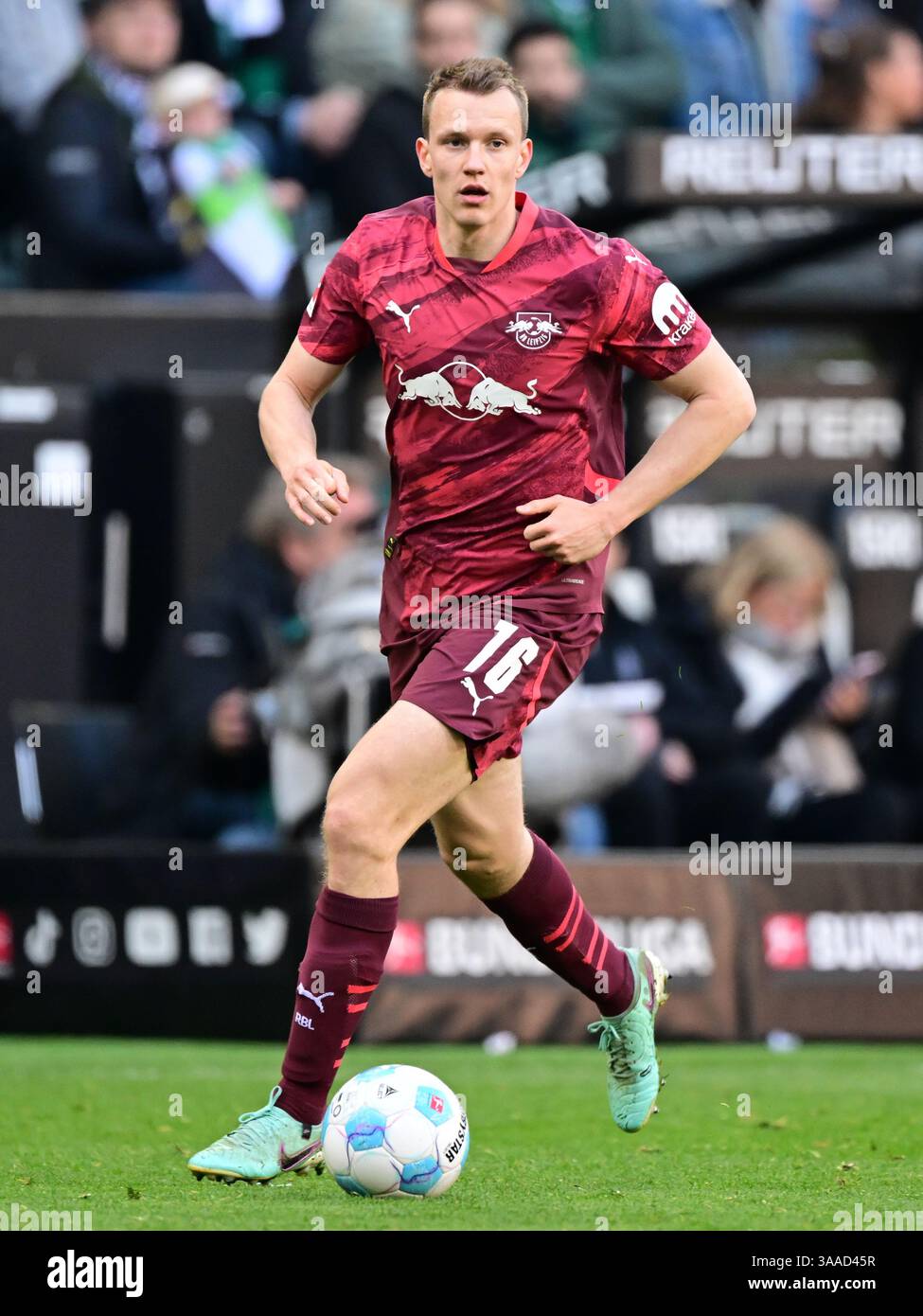 MONCHENGLADBACH - Lukas Klostermann of RB Leipzig during the Bundesliga ...