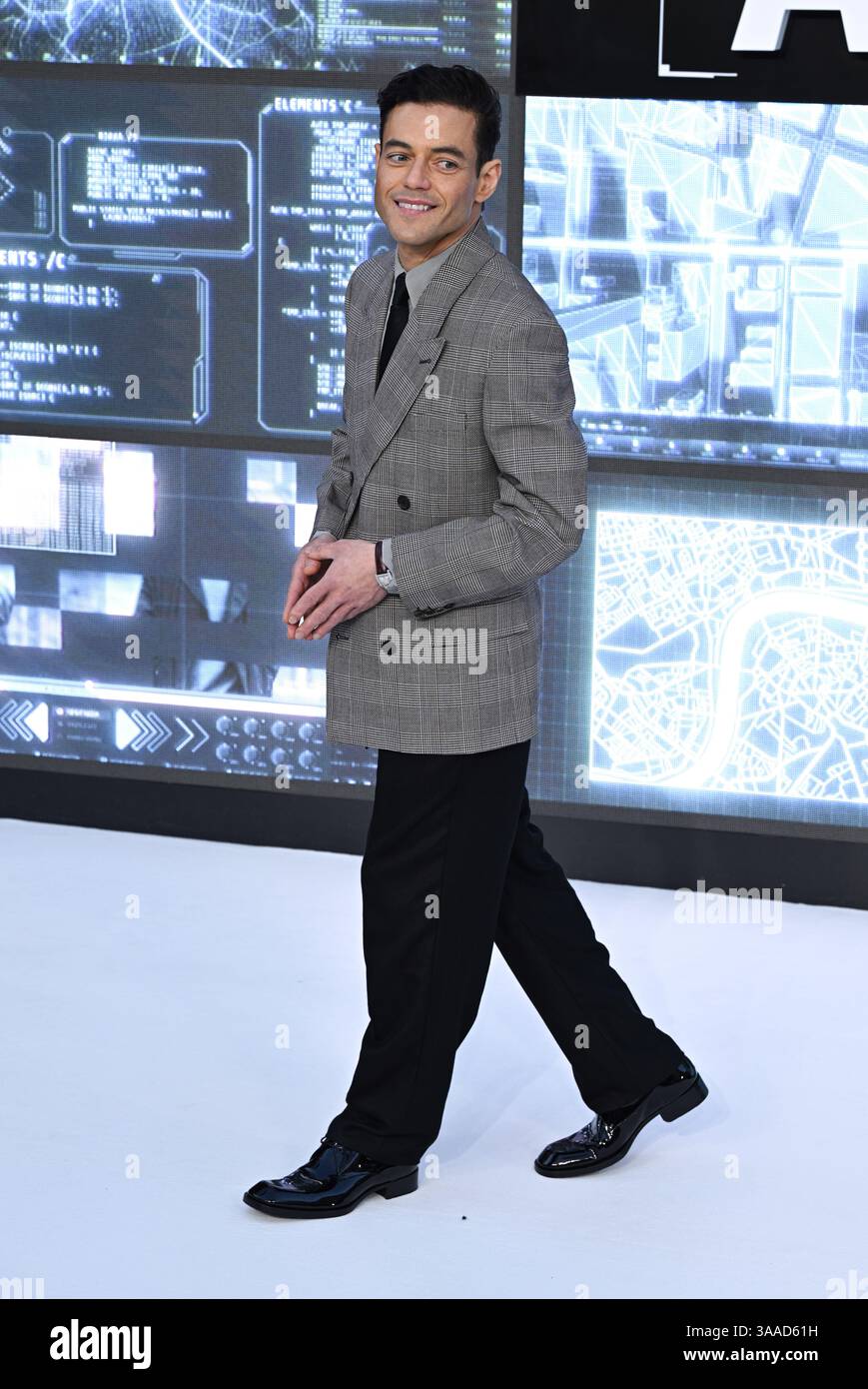 London, UK. March 31st, 2025. Rami Malek arriving at The Amateur ...