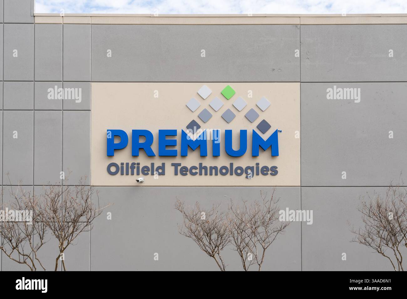 Houston, TX, USA - March 2, 2022: Premium Oilfield Technologies sign on ...