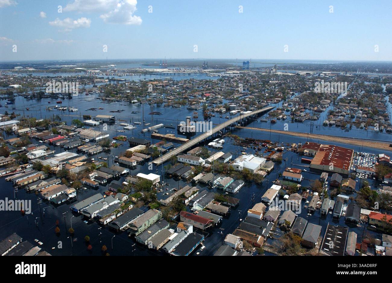 Sept. 8, 2005 - New Orleans, LA, USA - Aerial view of massive flooding ...