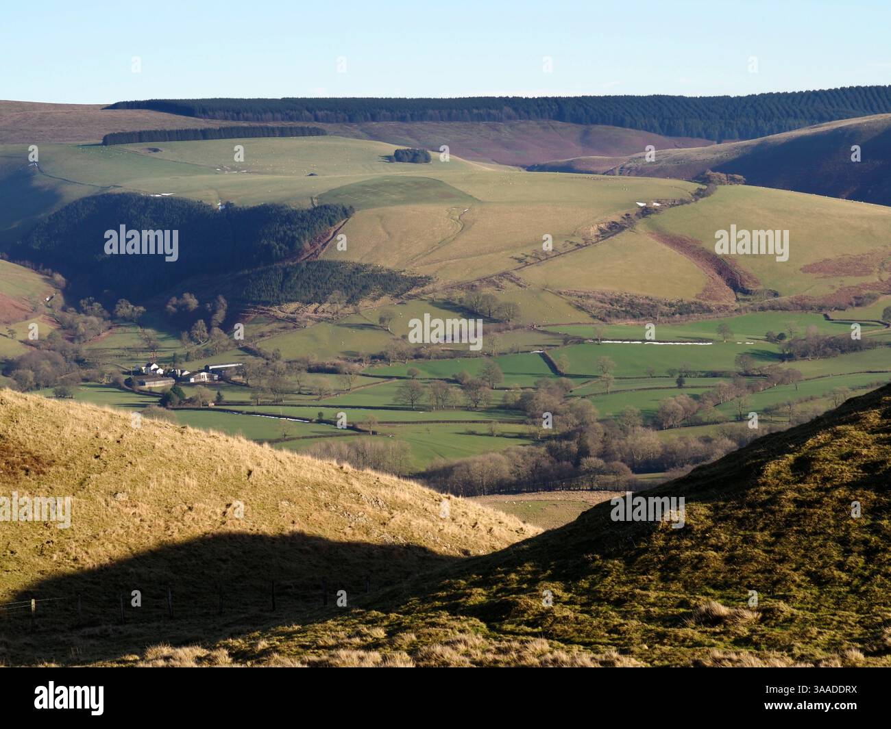 View from Llandegley rocks, Wales Stock Photo - Alamy