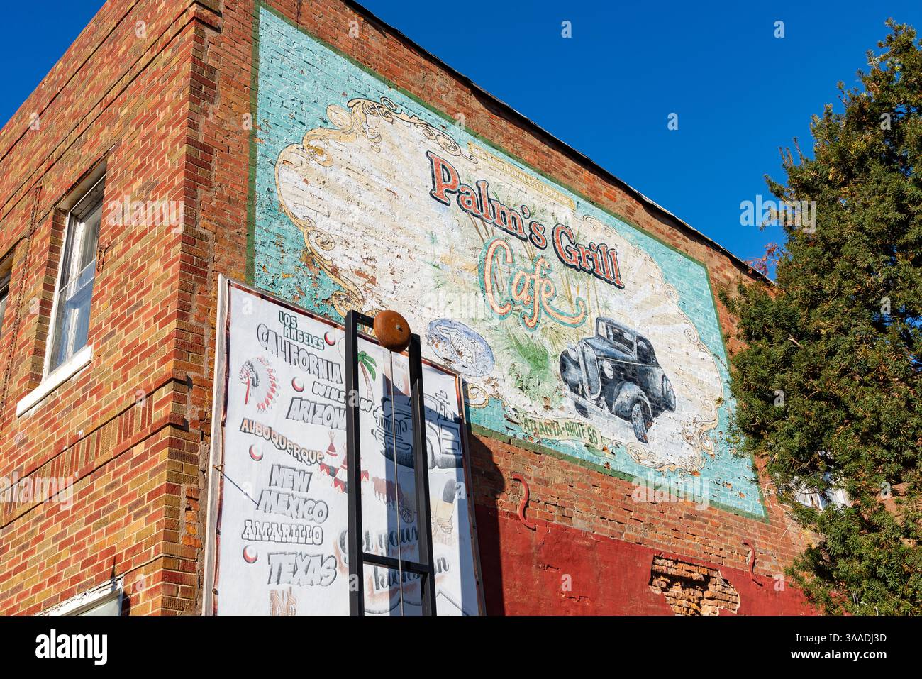 Atlanta, Illinois - United States - March 22nd, 2025: Downtown building ...
