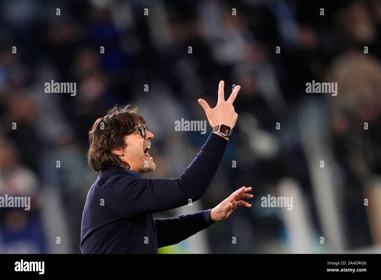 Roma, Italia. 31st Mar, 2025. Torino's head coach Paolo Vanoli during ...