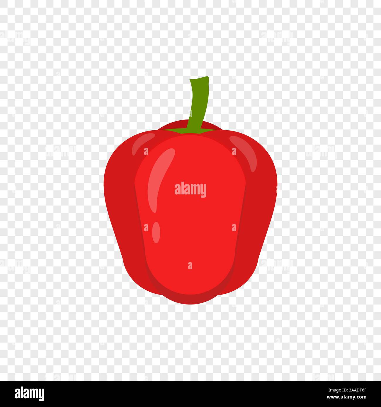 Red bell pepper vector illustration Stock Vector Image & Art - Alamy