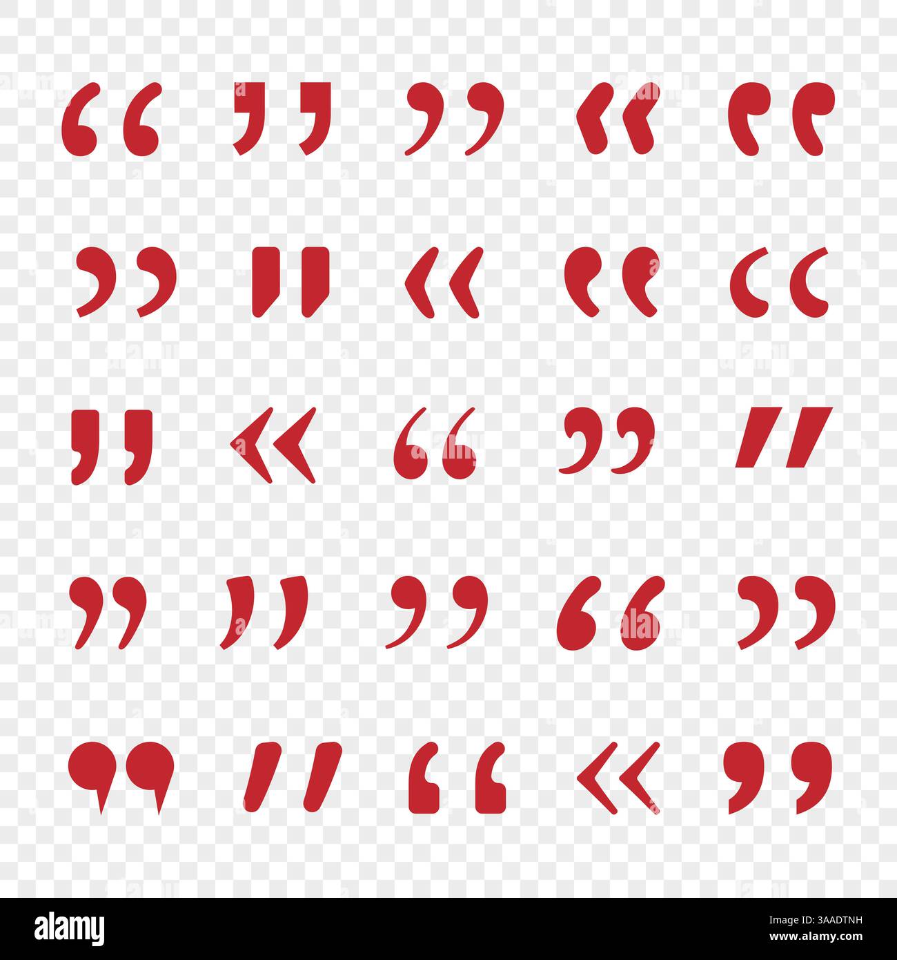 Quotation marks. Quotes set vector icons Stock Vector Image & Art - Alamy