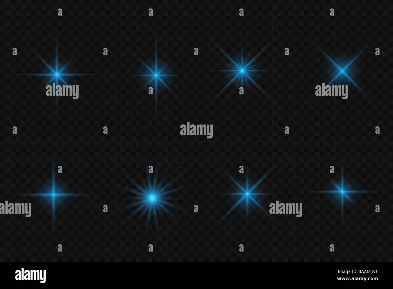 Fantasy magic sparkling blue Stock Vector Images - Alamy