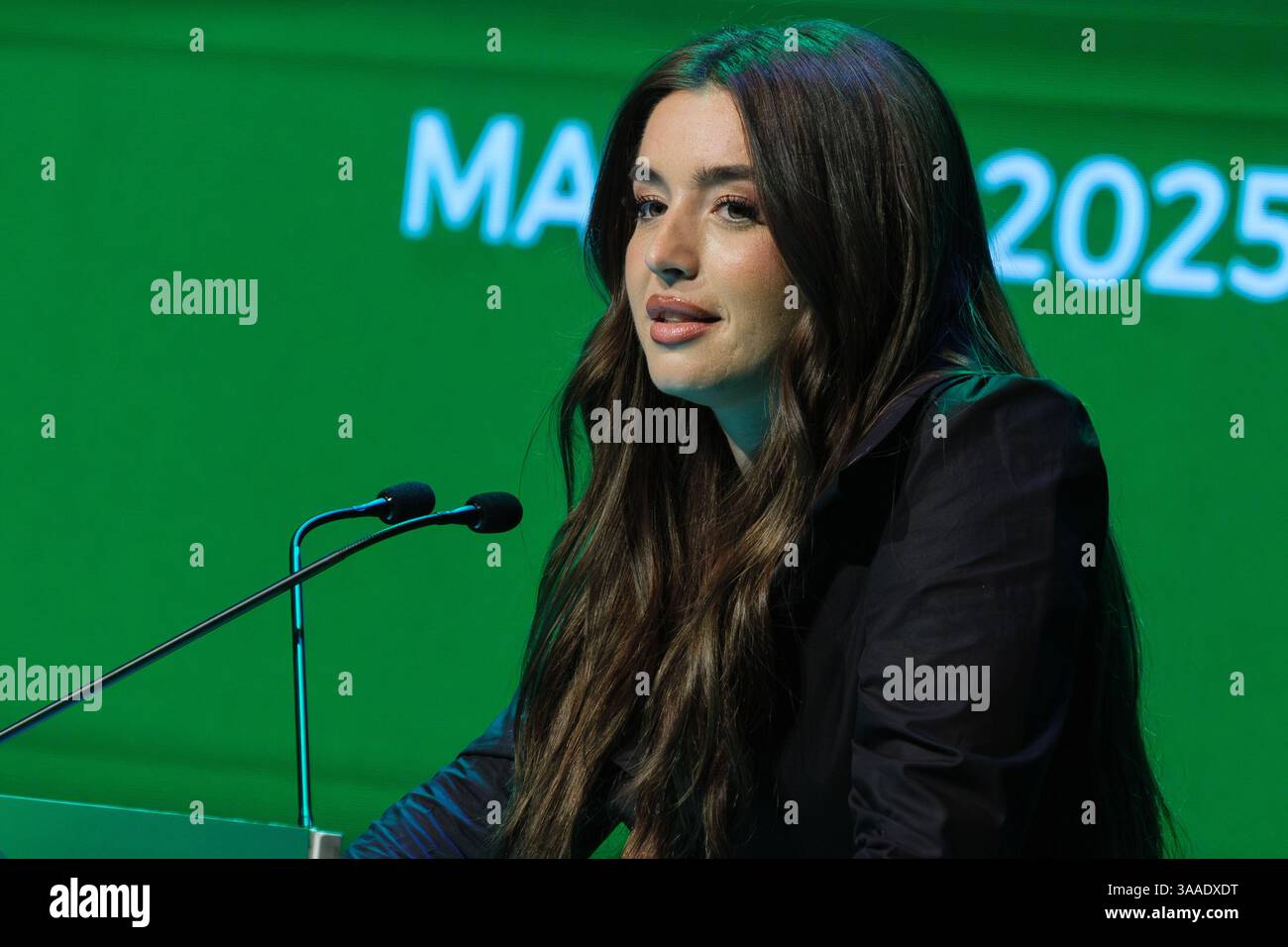 Madrid, Spain. 31st Mar, 2025. Singer Lola Indigo during at the ...