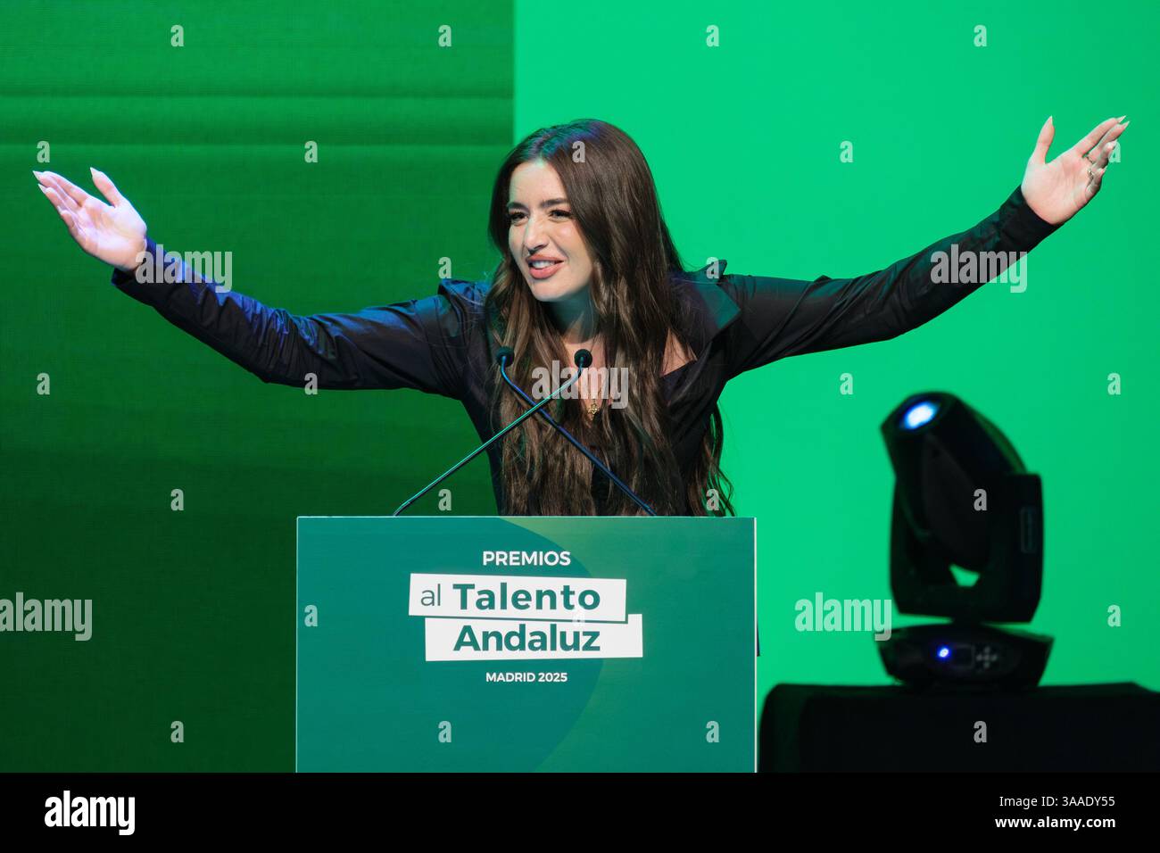 Madrid, Spain. 31st Mar, 2025. Singer Lola Indigo during at the ...