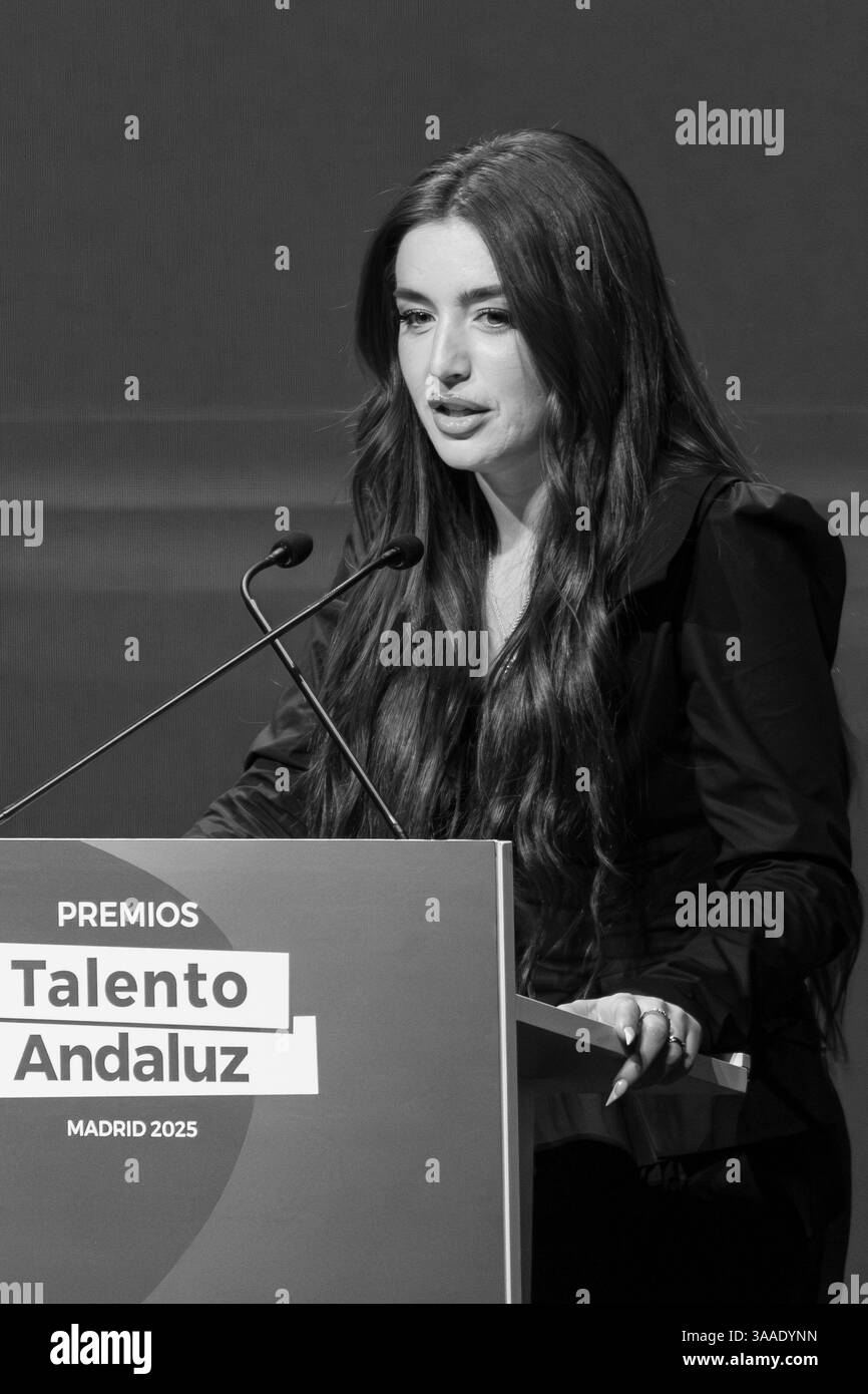 Madrid, Spain. 31st Mar, 2025. Singer Lola Indigo during at the ...