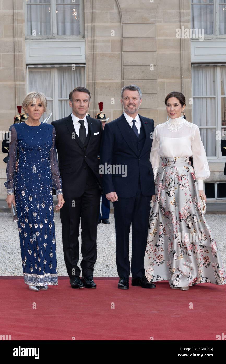 Paris, France. 18th Jan, 2025. French First Lady Brigitte Macron and ...