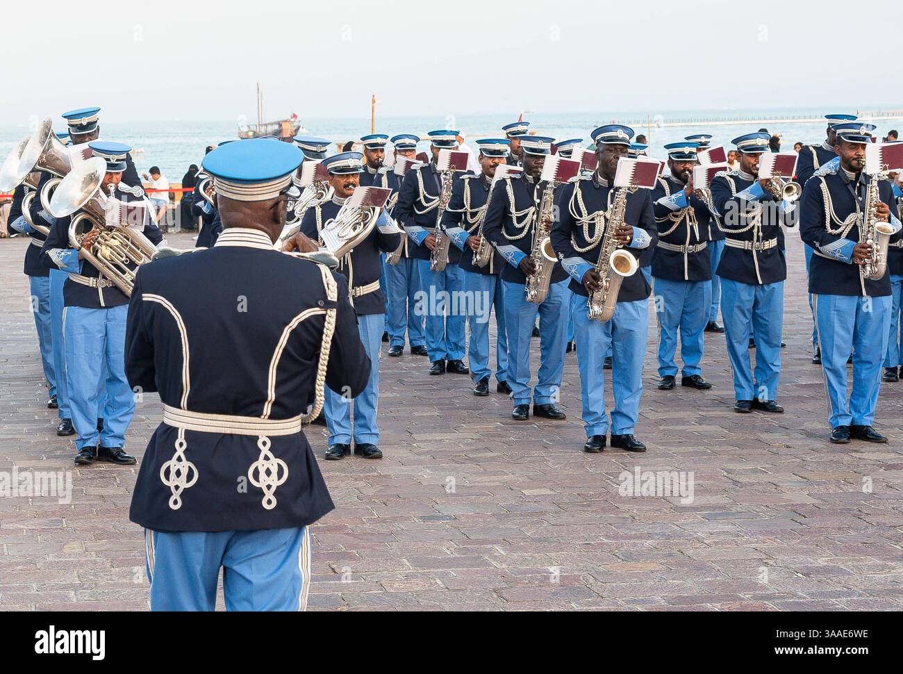 Qatar Eid al-Fitr 2025 Celebration Members of the Qatari police band ...