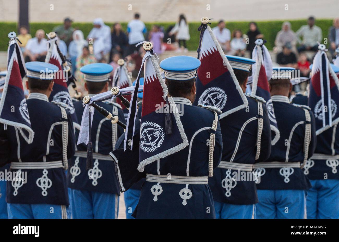 Qatar Eid al-Fitr 2025 Celebration Members of the Qatari police band ...