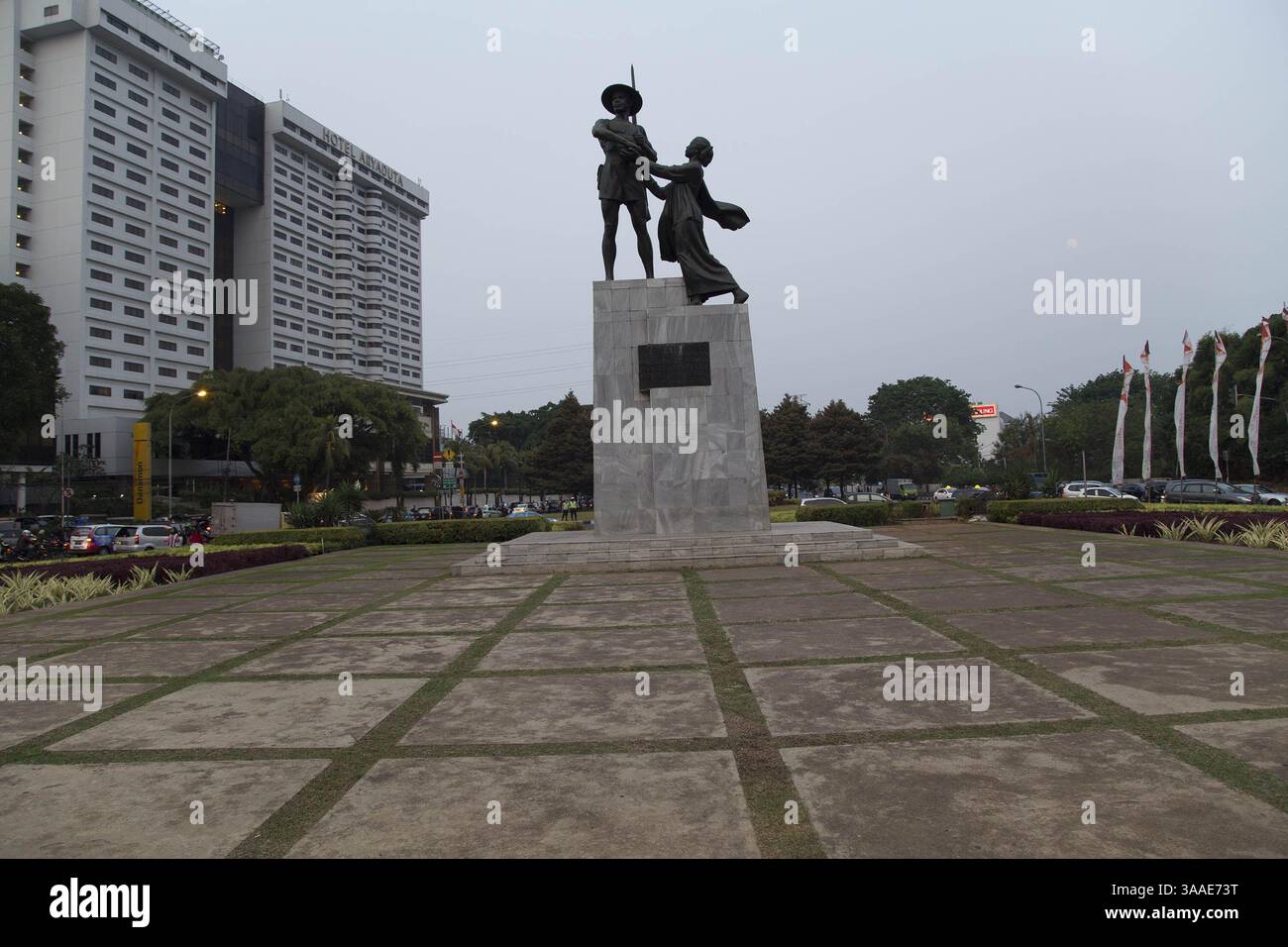 Oct. 26, 2015 - Jakarta, Jakarta, Indonesia - JAKARTA, INDONESIA, 26 OCTOBER : Patung Pak Tani ...