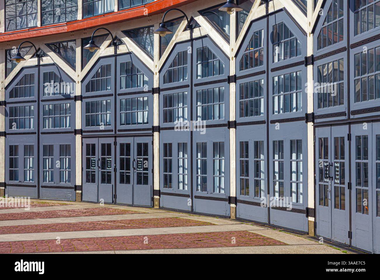 Architecture of the heritage Roundhouse in Yaletown Vancouver Canada ...