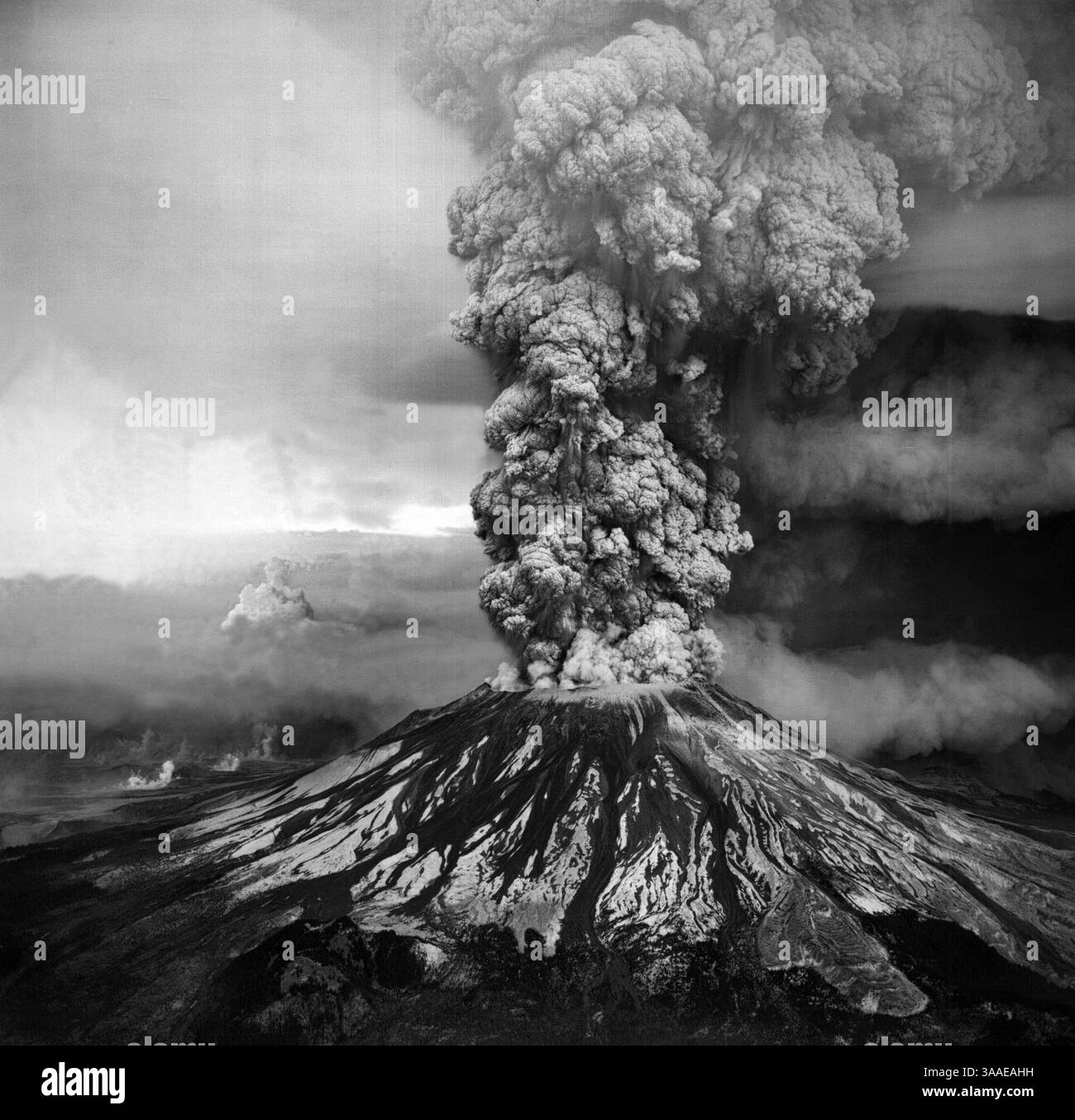 Blast area 1980 eruption Black and White Stock Photos & Images - Alamy