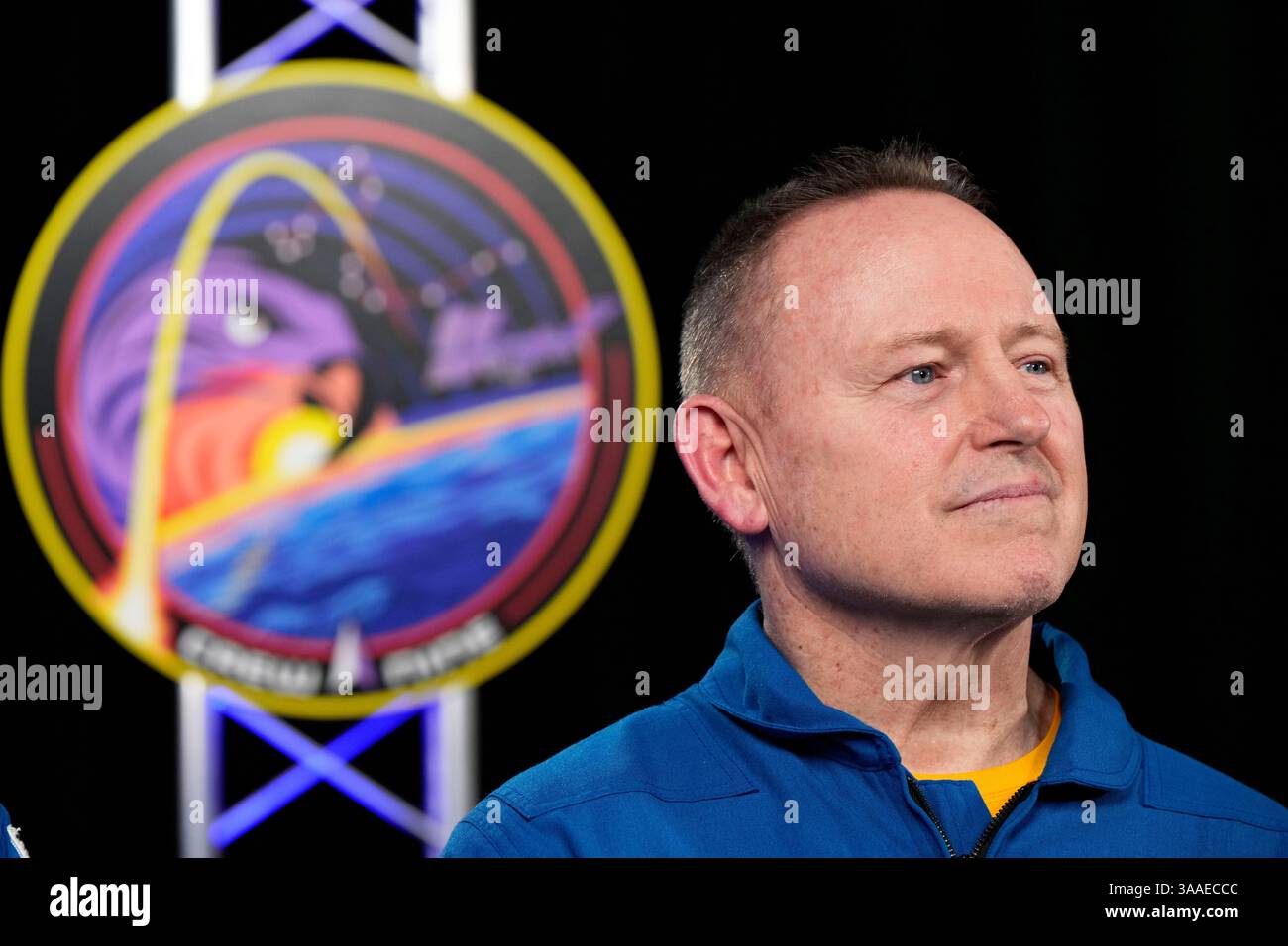 Astronaut Butch Wilmore is interviewed at Johnson Space Center on ...