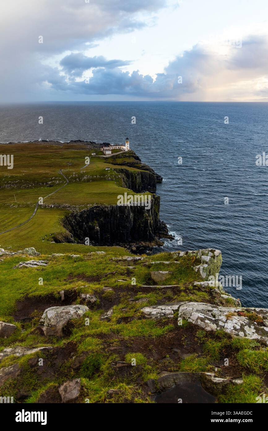 Neist Point at sunset is a breathtaking sight—its lighthouse stands ...