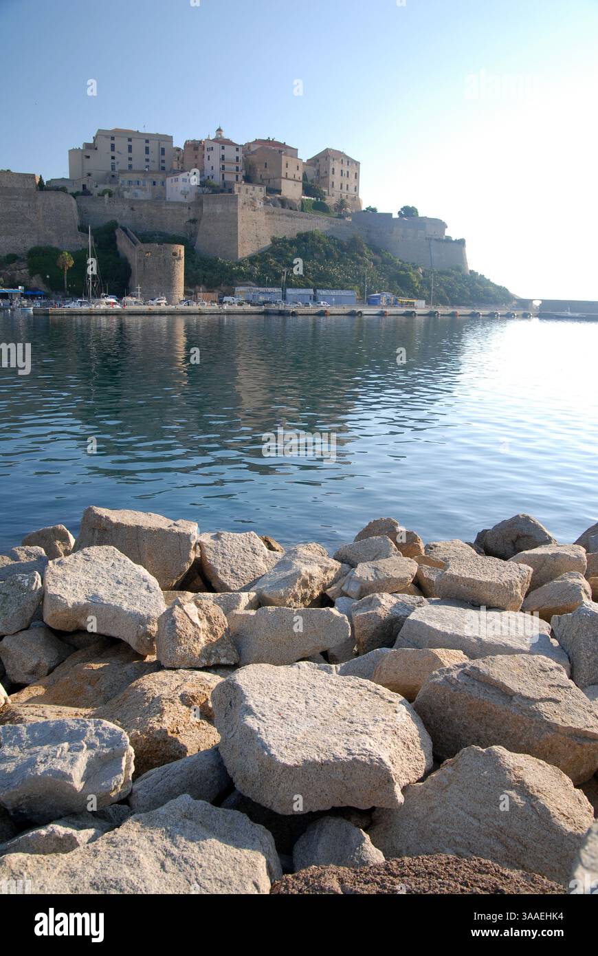 23 JUNE - Corsica, France - The Citadel in Calvi Corsica viewed from ...