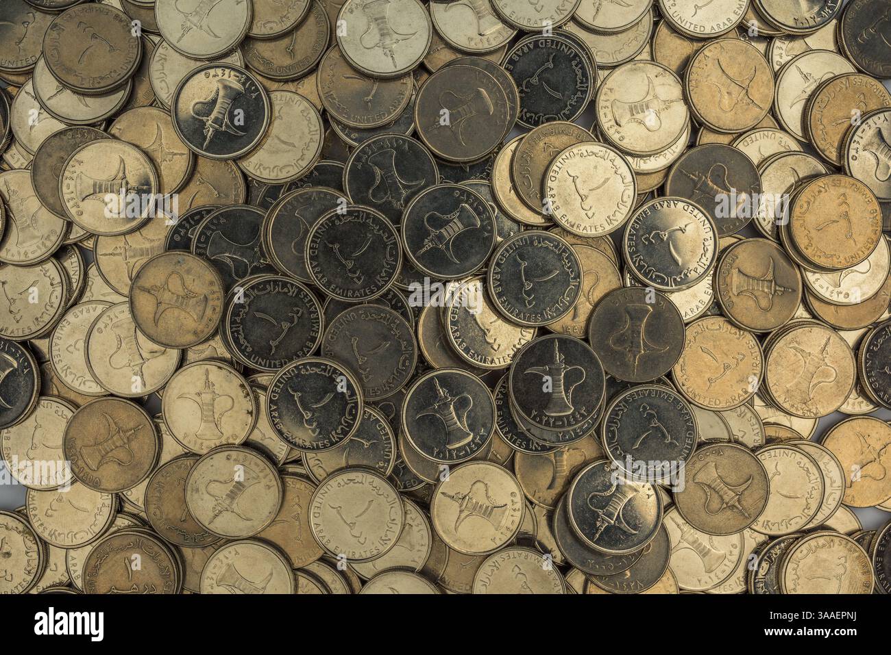 UAE Dirham Coins Stock Photo - Alamy