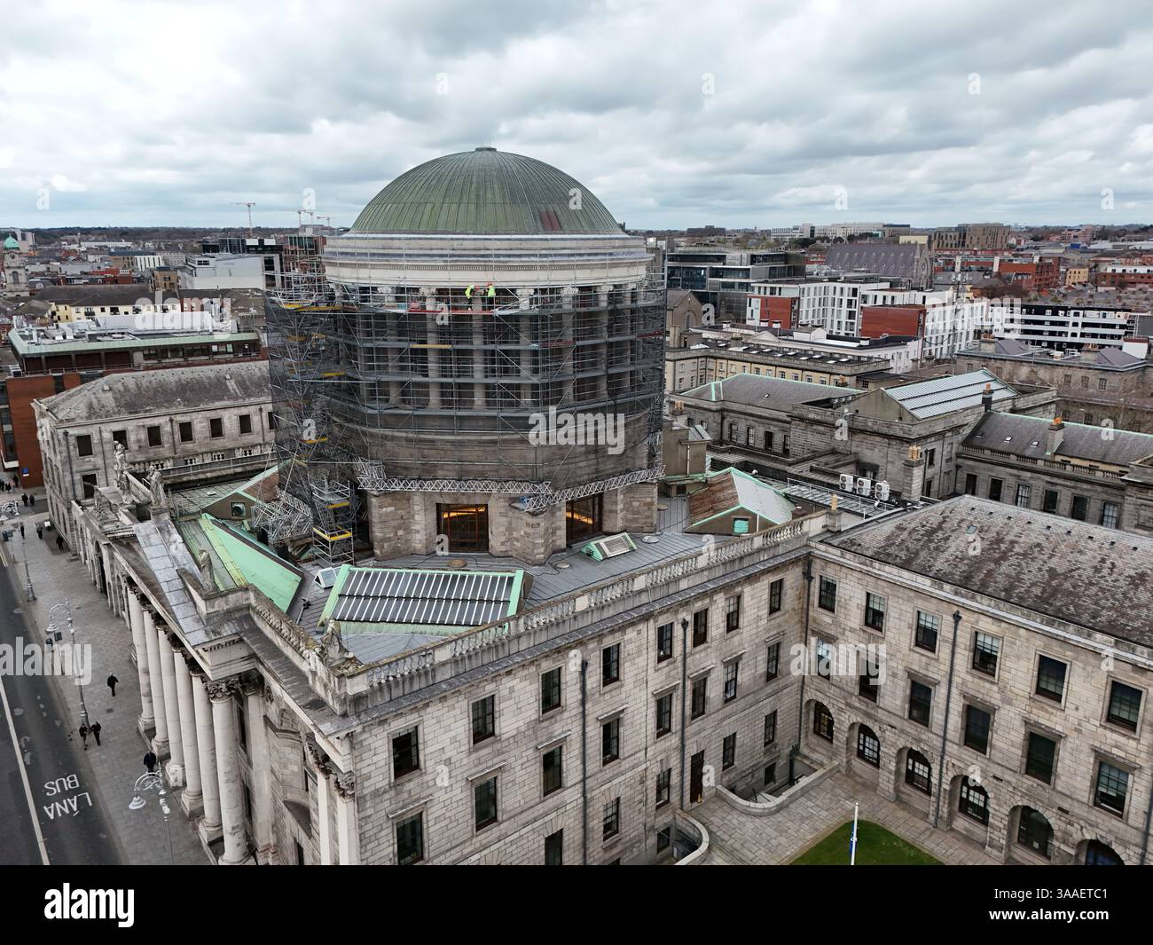 Dublin, Ireland - 26th March 2025 - Aerial image of the Four Courts ...