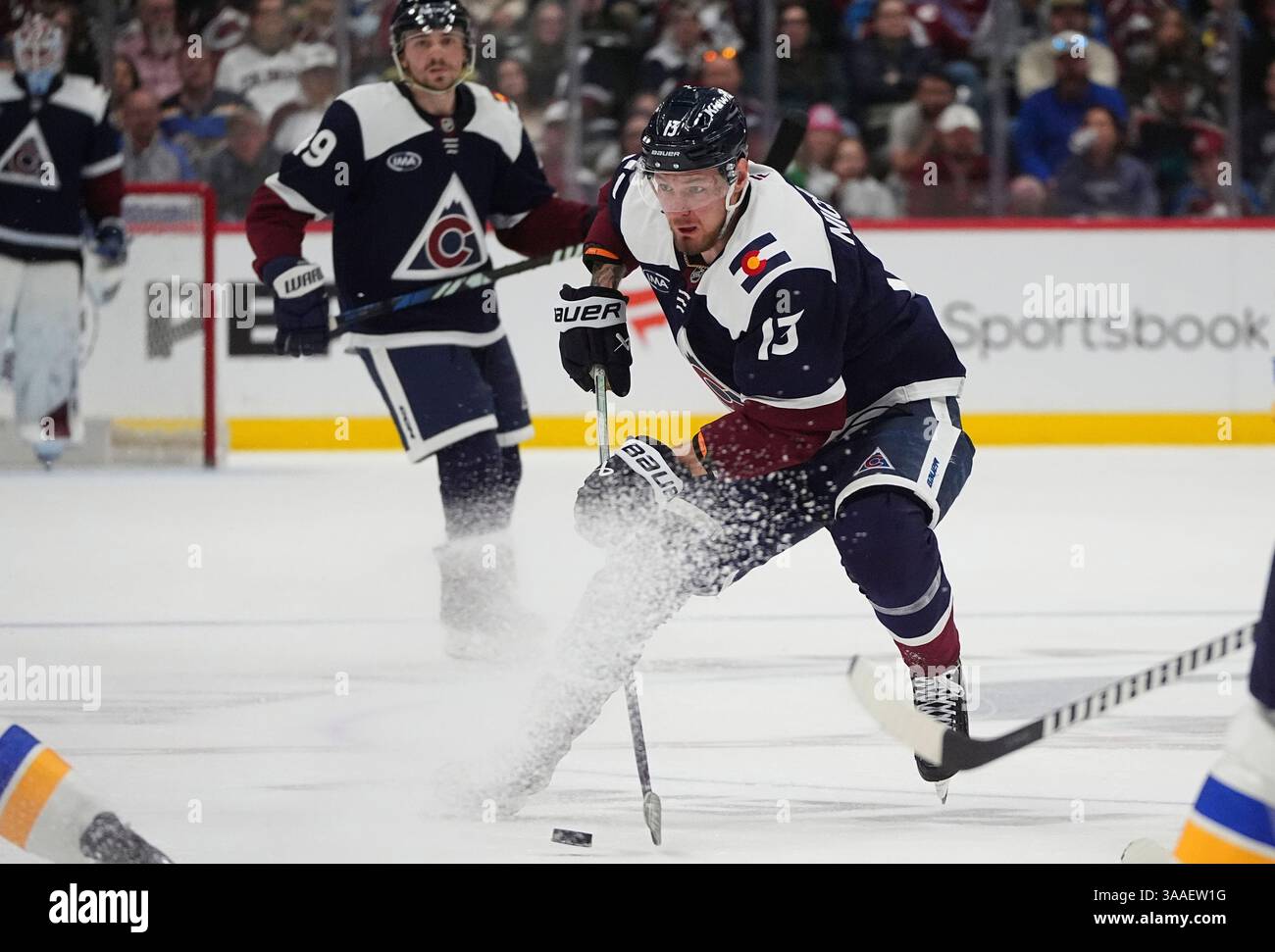 Colorado Avalanche right wing Valeri Nichushkin (13) in the third ...