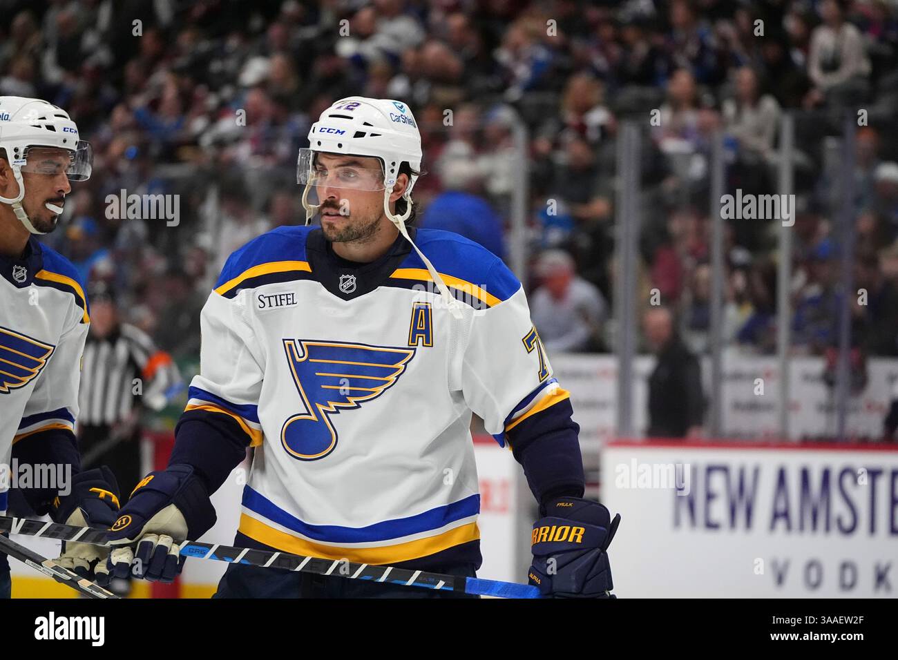 St. Louis Blues defenseman Justin Faulk (72) in the third period of an ...