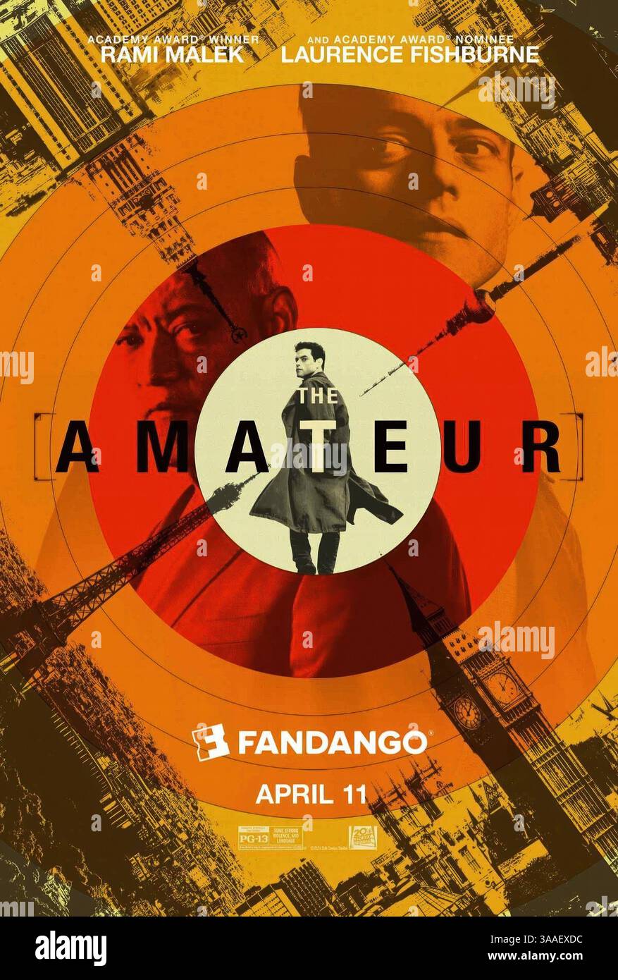 THE AMATEUR, US Fandango poster, from top: from top: Rami Malek ...