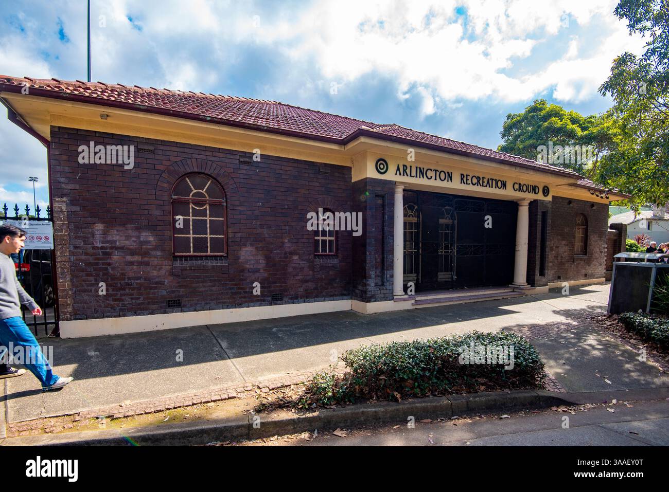 The canteen or snack bar at the 1932 built Arlington Recreation Ground ...