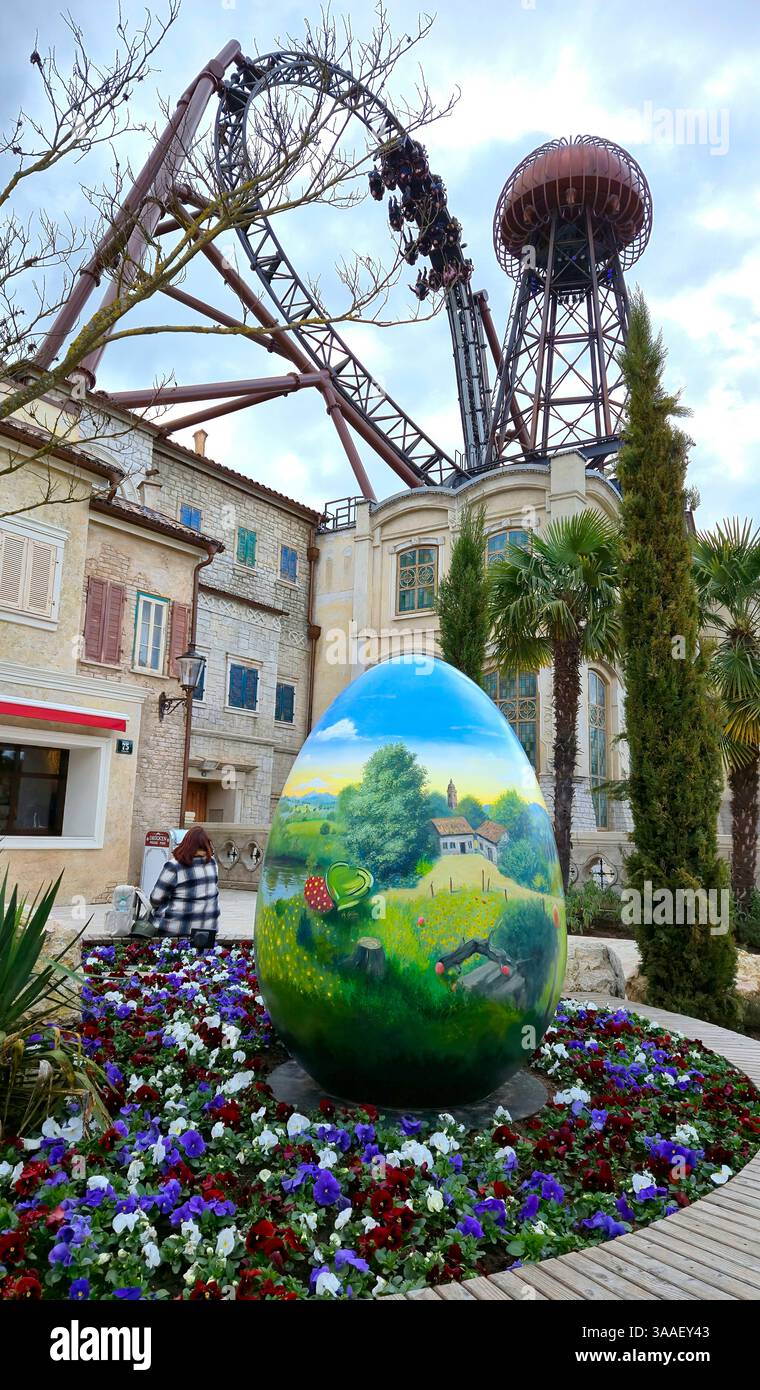 Rust, Deutschland. 31st Mar, 2025. Rust, Germany - March 31, 2025: Europa-Park Resort has ...