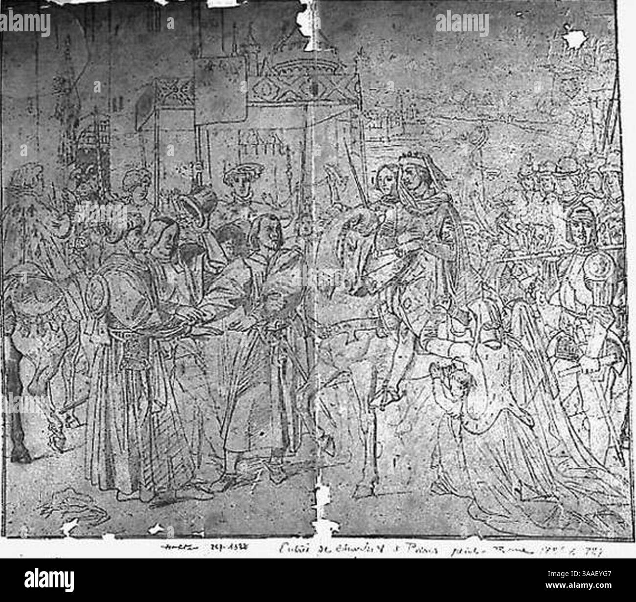 Ingres - MI.867.1382, Entrée à Paris du Dauphin, futur Charles V Stock ...